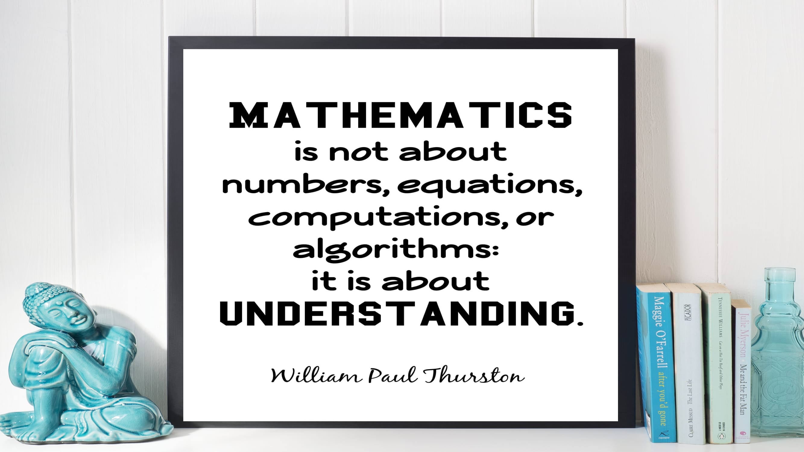 Thurston Print Mathematics is Not About Numbers Equations - Etsy UK