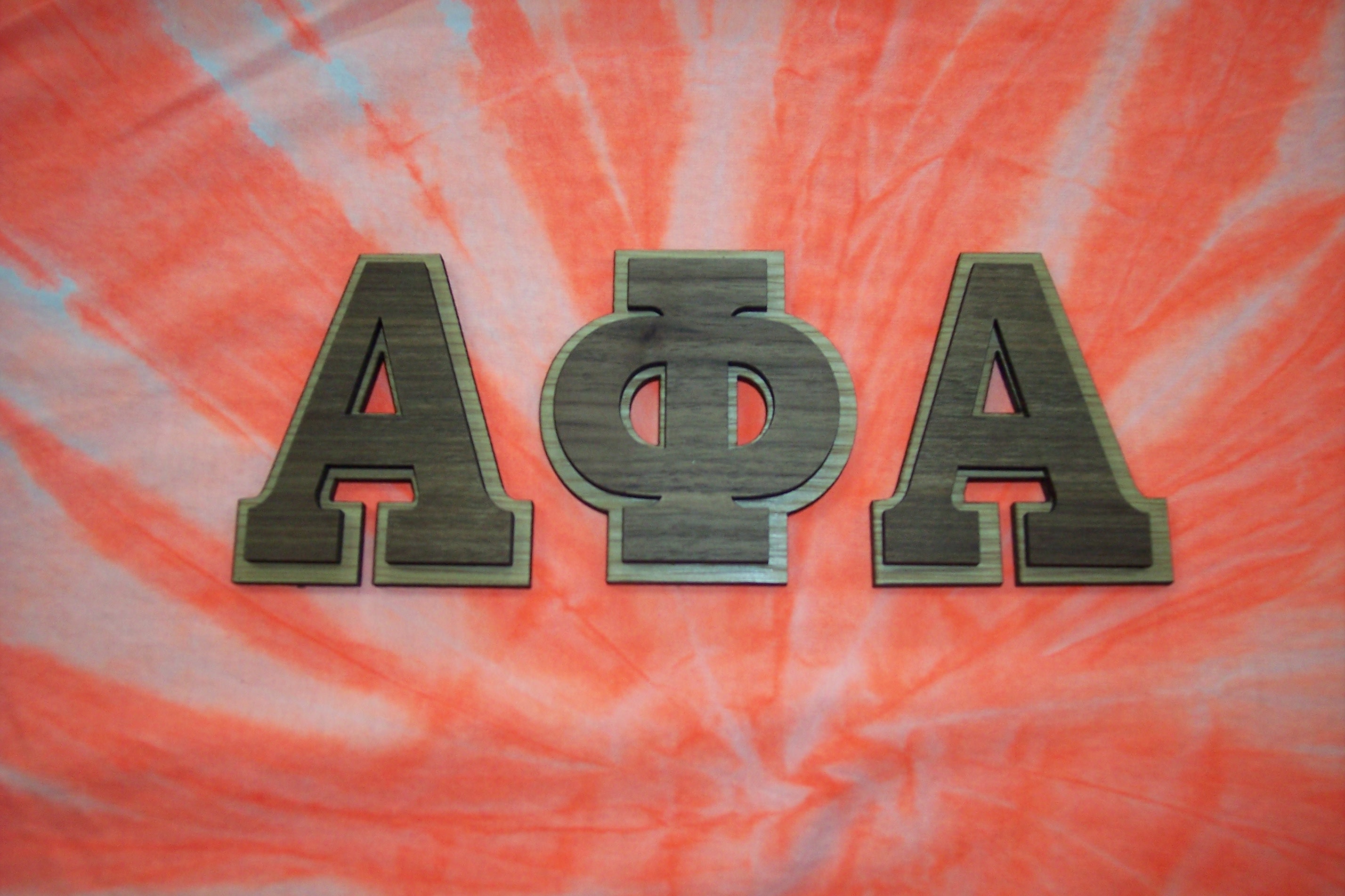 Wood Letters Set of Alpha Phi Alpha 3.5 | Etsy