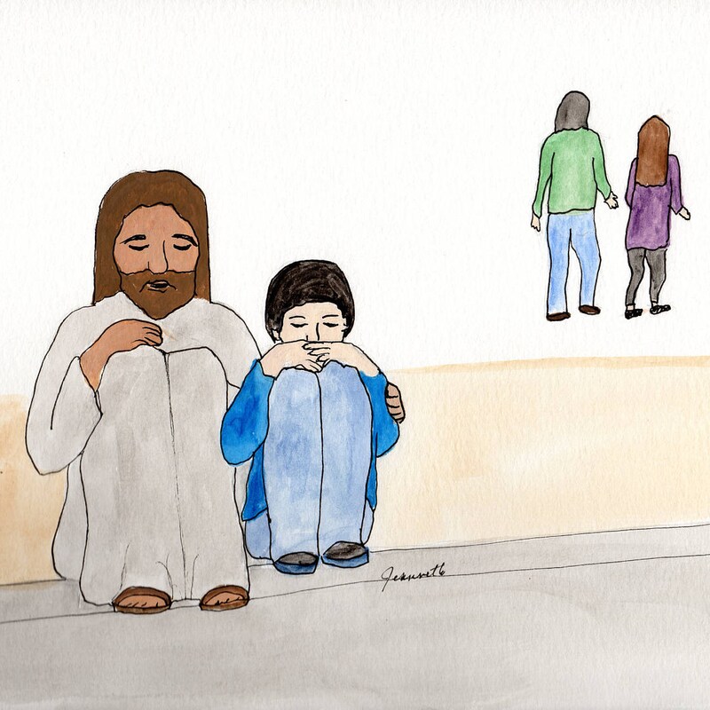 Jesus in Sadness - Etsy