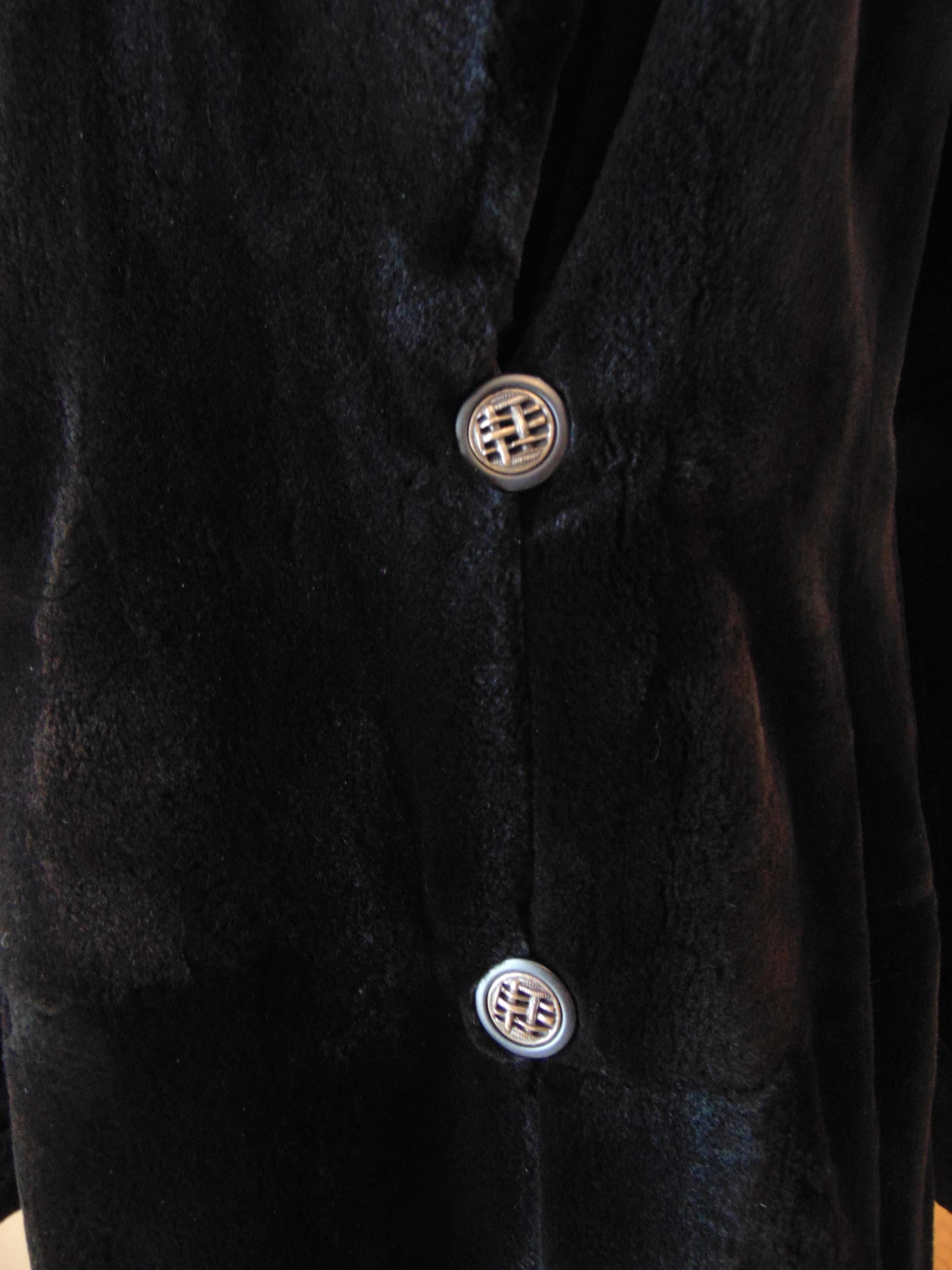 Vintage Black Sheared Mink Fur Coat: Full Length Opera Style - Etsy
