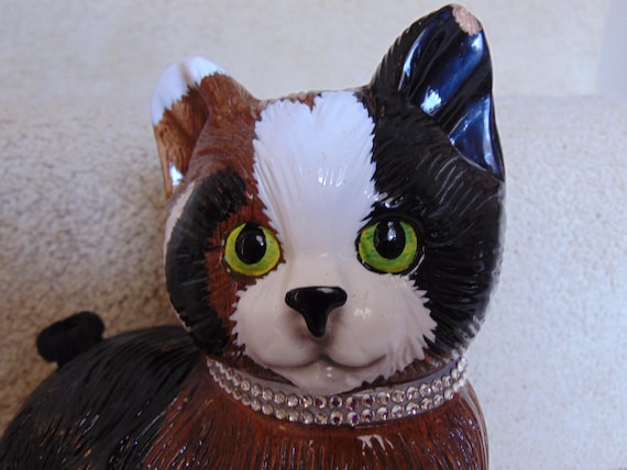 Timmy Woods Calico Cat Purse: Wooden Novelty Bag with… - Gem