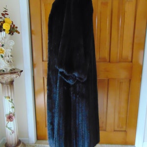 Black Ranch Mink Fur, Preloved Mink Fur Coat, Vintage Mink Coat, Estate ...