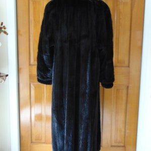 Ladies Long Black Mink Fur, Preloved Mink Fur Coat, Unisex Mink Furs ...