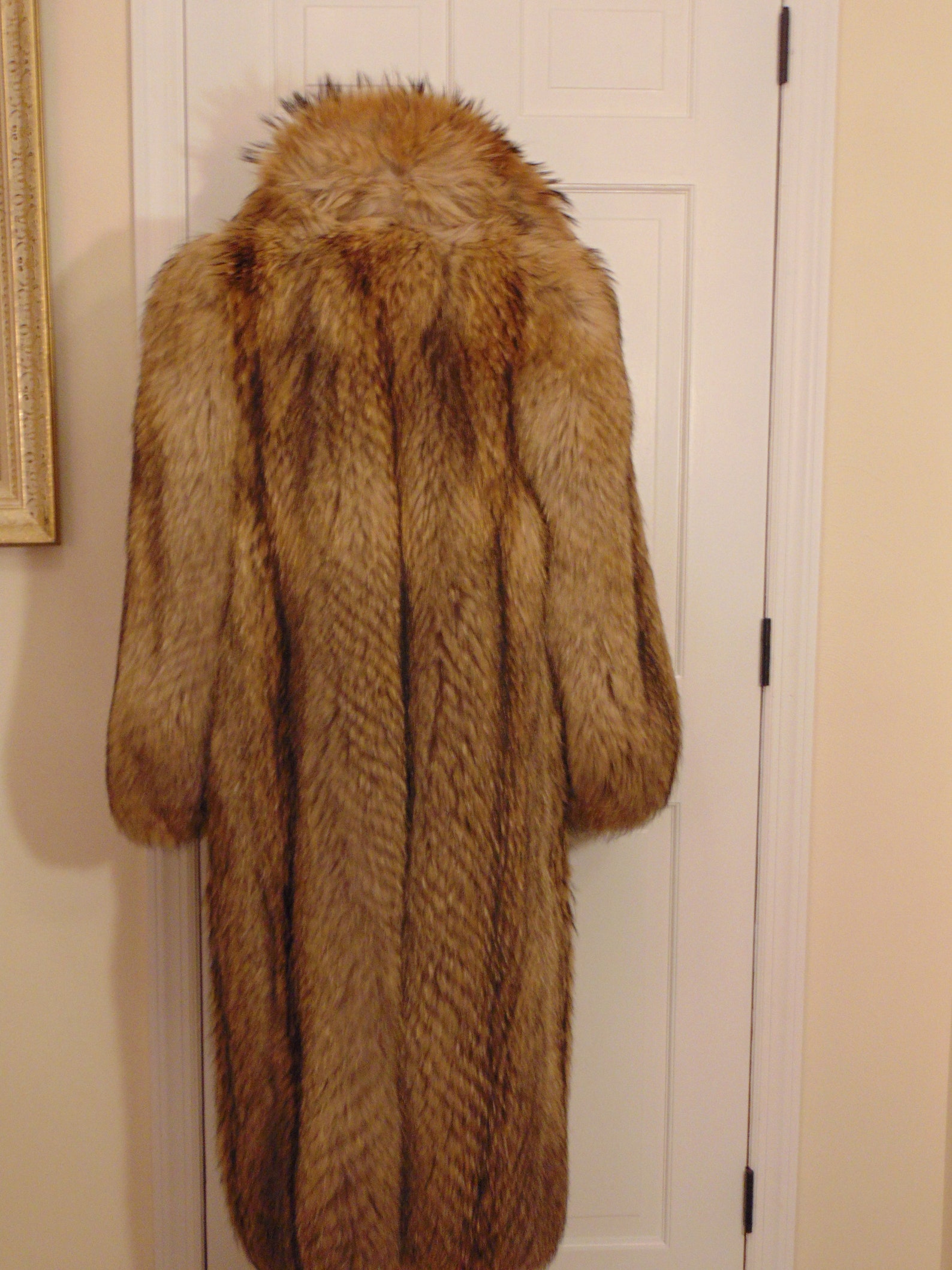 Finnish Raccoon Full Length Fur Coat-luxury Finnish Raccoon - Etsy