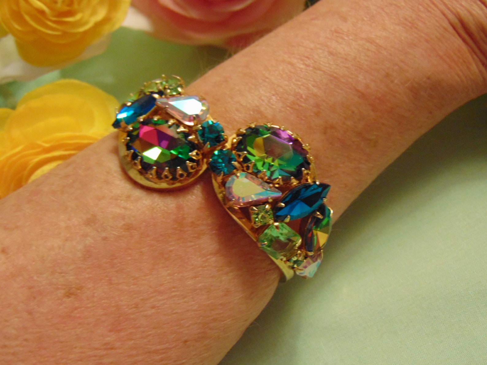 Clamper Bracelet-watermelon Bracelet-juliana Bracelet-bracelet for ...