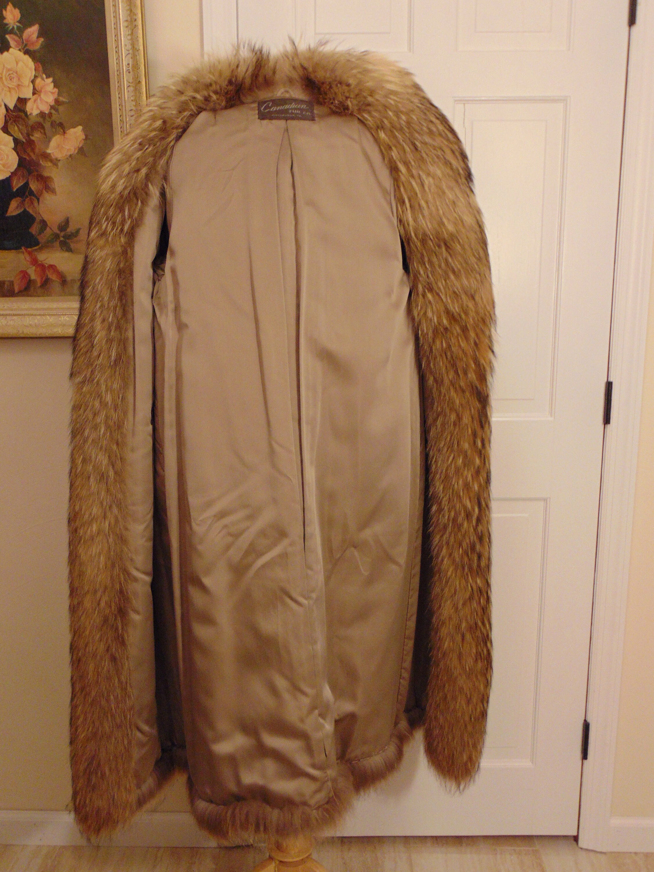 Finnish Raccoon Full Length Fur Coat-luxury Finnish Raccoon - Etsy