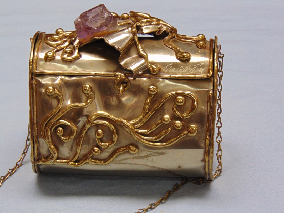 Copa Brass Purse, Copa Purse for Art Shows, Museums, Gallery Openings ...
