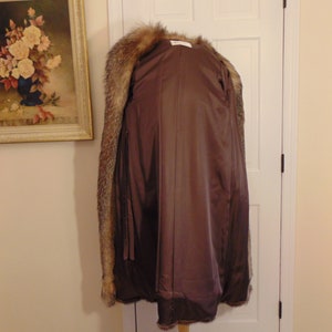 Full Length Mahogany Mink Fox Tux Trim and Earmuffs, Long Mahogany Mink ...