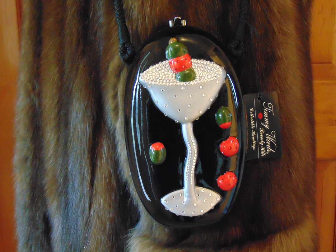 Rare Vintage Martini Crossbody Purse-collectible Designer Martini ...