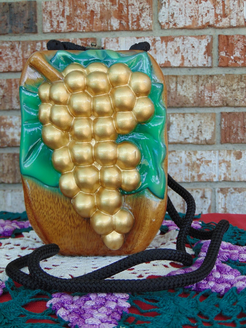 Vintage Timmy Woods Grape Crossbody Shoulder Purse-timmy - Etsy