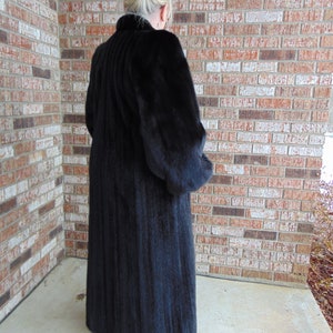 Black Ranch Mink Fur, Preloved Mink Fur Coat, Vintage Mink Coat, Estate ...