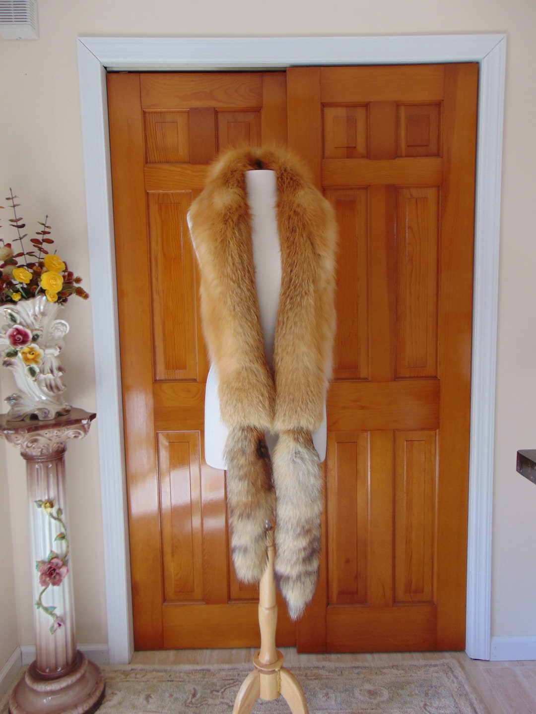 One Size Red Fox Boa, Genuine Red Fox Boa, Natural Fox Boas, Fox Boas ...