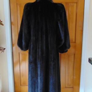 Black Ranch Mink Fur, Preloved Mink Fur Coat, Vintage Mink Coat, Estate ...