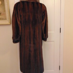 Full Length Mahogany Mink Fox Tux Trim and Earmuffs, Long Mahogany Mink ...