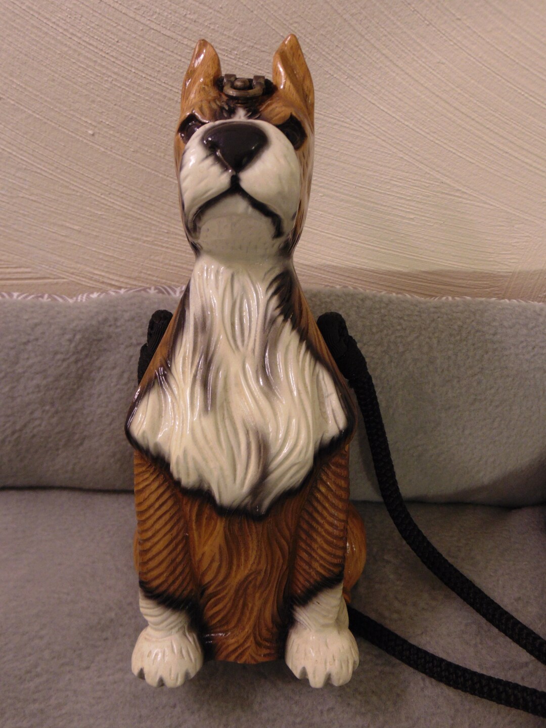Vintage Timmy Woods Boxer Dog Purse: Hand Carved Wooden Bag - Etsy