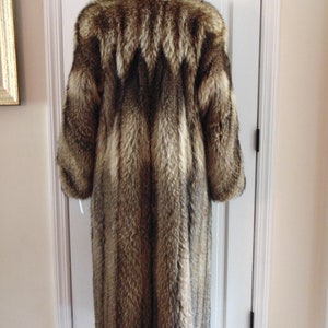 Raccoon Fur Coat-tanuki Fur Coat-full Length Raccoon Fur Coat-fur Coat ...