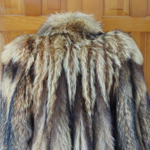 Full Length Raccoon Fur Coat, Preloved Vintage Fur Coat, Vintage ...