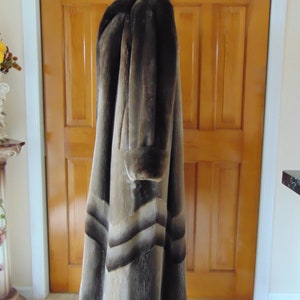 Sheared Beaver Fur Coat, Preloved Sheared Beaver Coat, Full Length ...