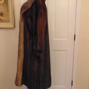 Full Length Mahogany Mink Fox Tux Trim and Earmuffs, Long Mahogany Mink ...