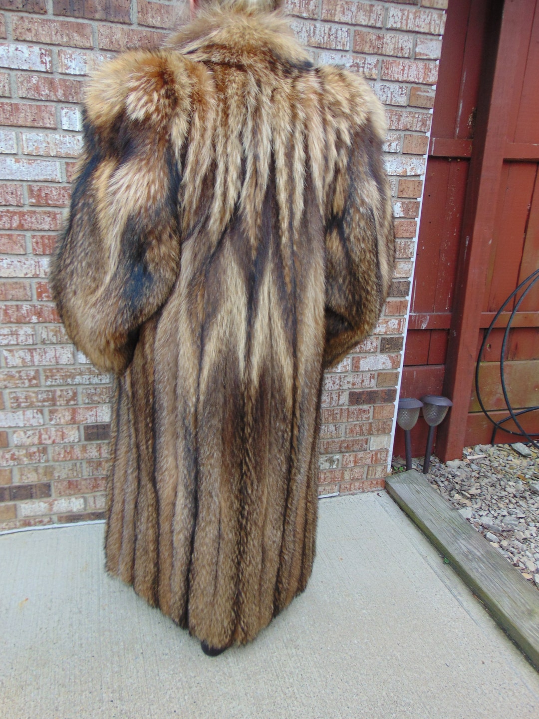 Full Length Raccoon Fur Coat, Preloved Vintage Fur Coat, Vintage ...