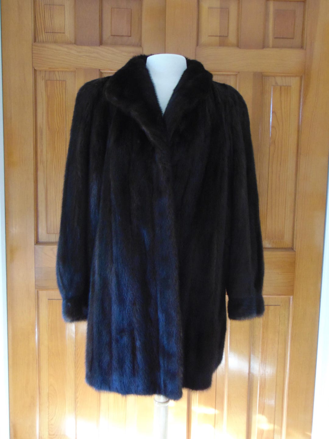 Vintage Black Mink Fur Opera Coat - Ballerina Cuff - Etsy