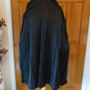 Black Mink Coat Fox Trim, Ranch Mink Fox Tuxedo Trim, Ladies Full ...