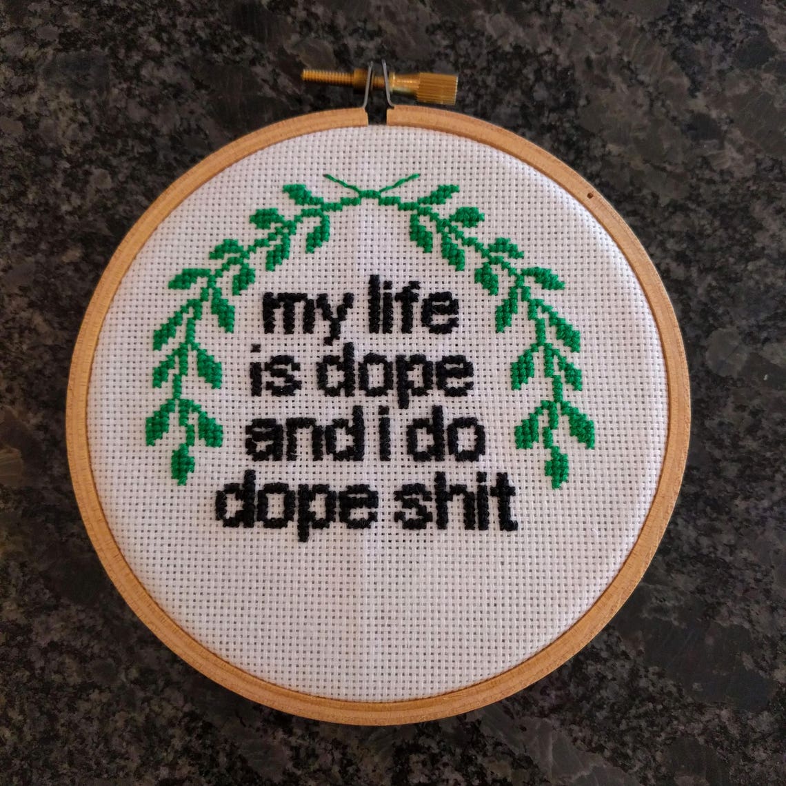 My Life is Dope Cross Stitch Pattern - Etsy