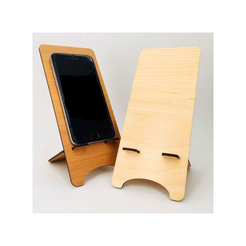Lightweight Wooden Phone Stand – Handmade Smartphone Holder / Support ...