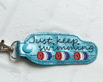 Keep Calm and Put Your Goggles on Swim Bag Tag Sport Bag Tag - Etsy