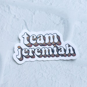 Team Conrad Sticker, Team Jeremiah Sticker, Team Stickers, Planner ...