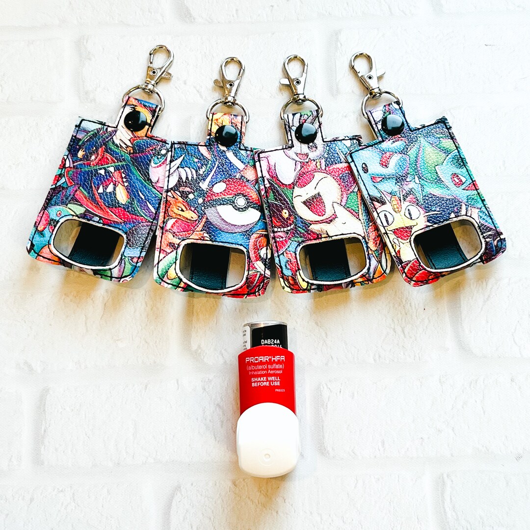 Catch Them All Anime Inhaler Case Keychain,inhaler Holder, Inhaler ...