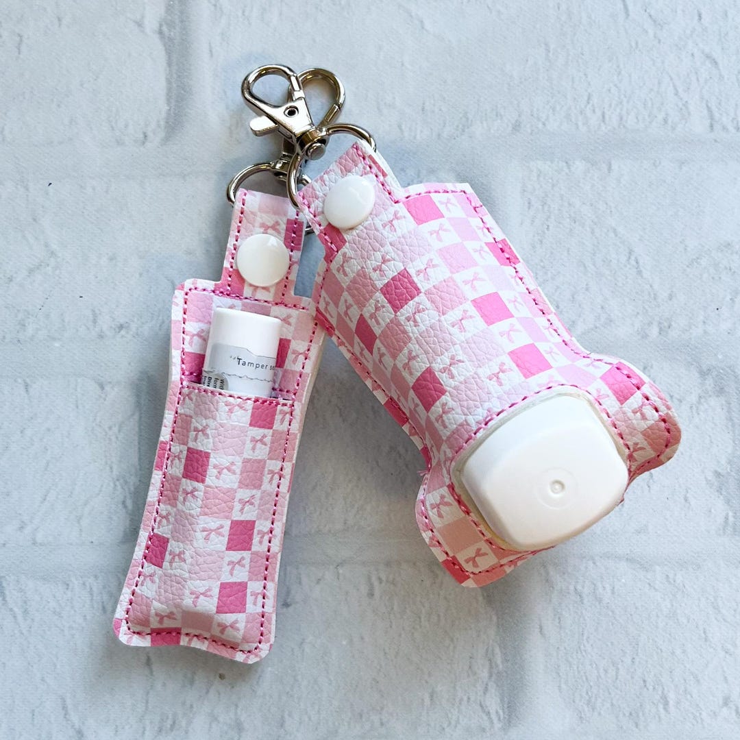 Coquette Bow Inhaler Case Keychain, Inhaler Holder Keychain, Inhaler ...
