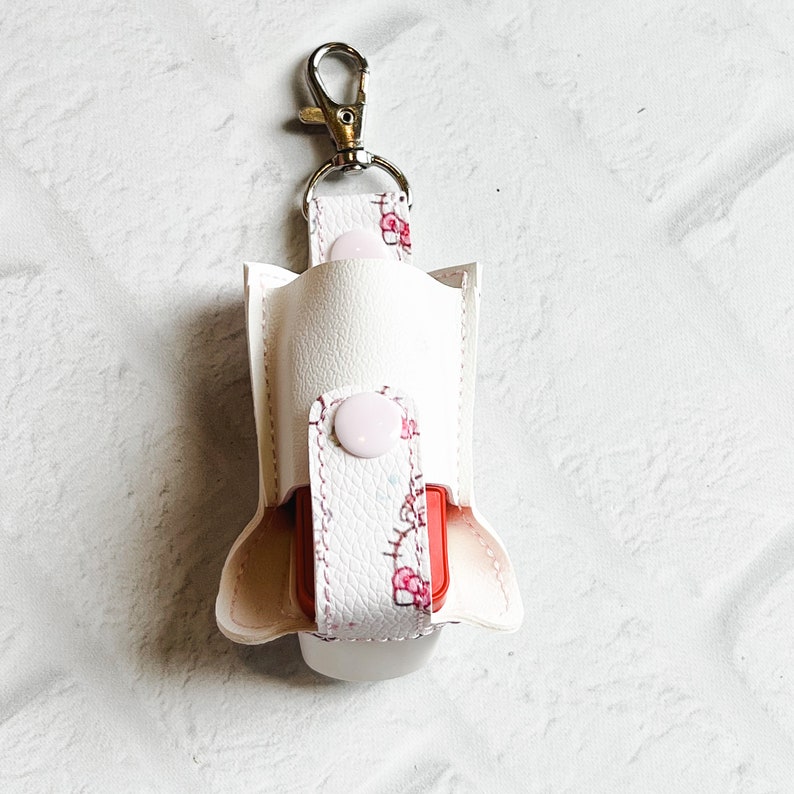 Cartoon White Kitty Inhaler Case Keychain HK Inhaler Holder - Etsy