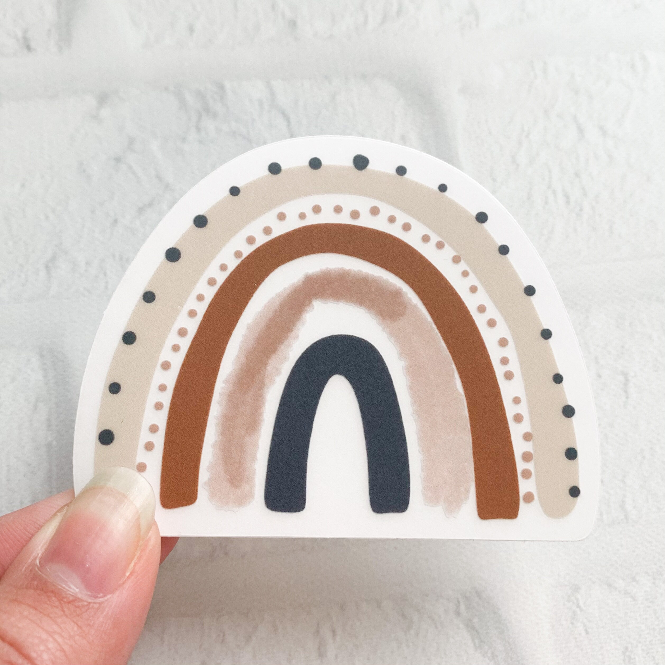 Boho Rainbow Clear Sticker Boho Planner Sticker Rainbow | Etsy