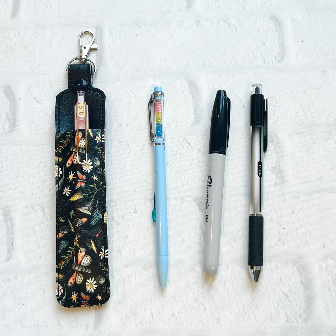 Cottagecore Moth Wide Pen Holder Keychain,pen Pouch,stylus Holder,pen ...