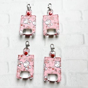 Cartoon White Kitty Inhaler Case Keychain, HK Inhaler Holder Keychain ...