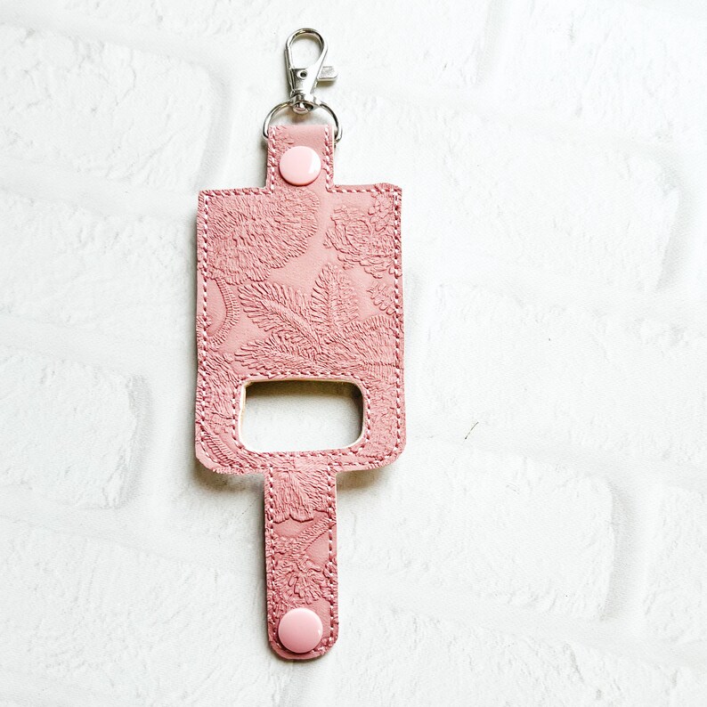 Blush Chenille Embossed Inhaler Case Keychain,inhaler Holder Keychain ...