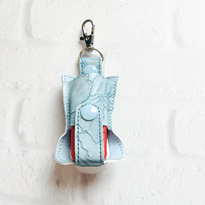 Lt. Blue Floral Embossed Inhaler Case Keychaininhaler Holder | Etsy