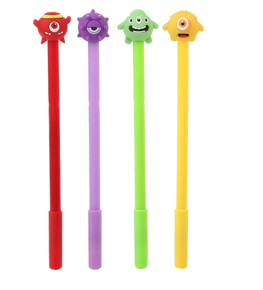 4PC Kawaii Monsters .5mm Gel Pen,monster Planner Pens,monster Party ...