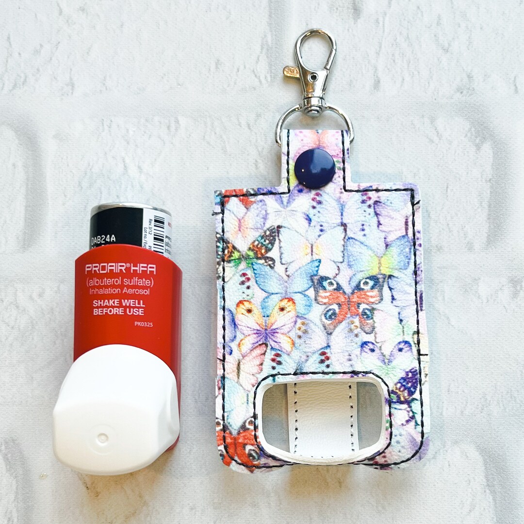 Butterfly Inhaler Case Keychain,inhaler Holder Keychain,inhaler Holder ...