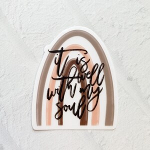 Boho Rainbow Clear Sticker Boho Planner Sticker Rainbow - Etsy