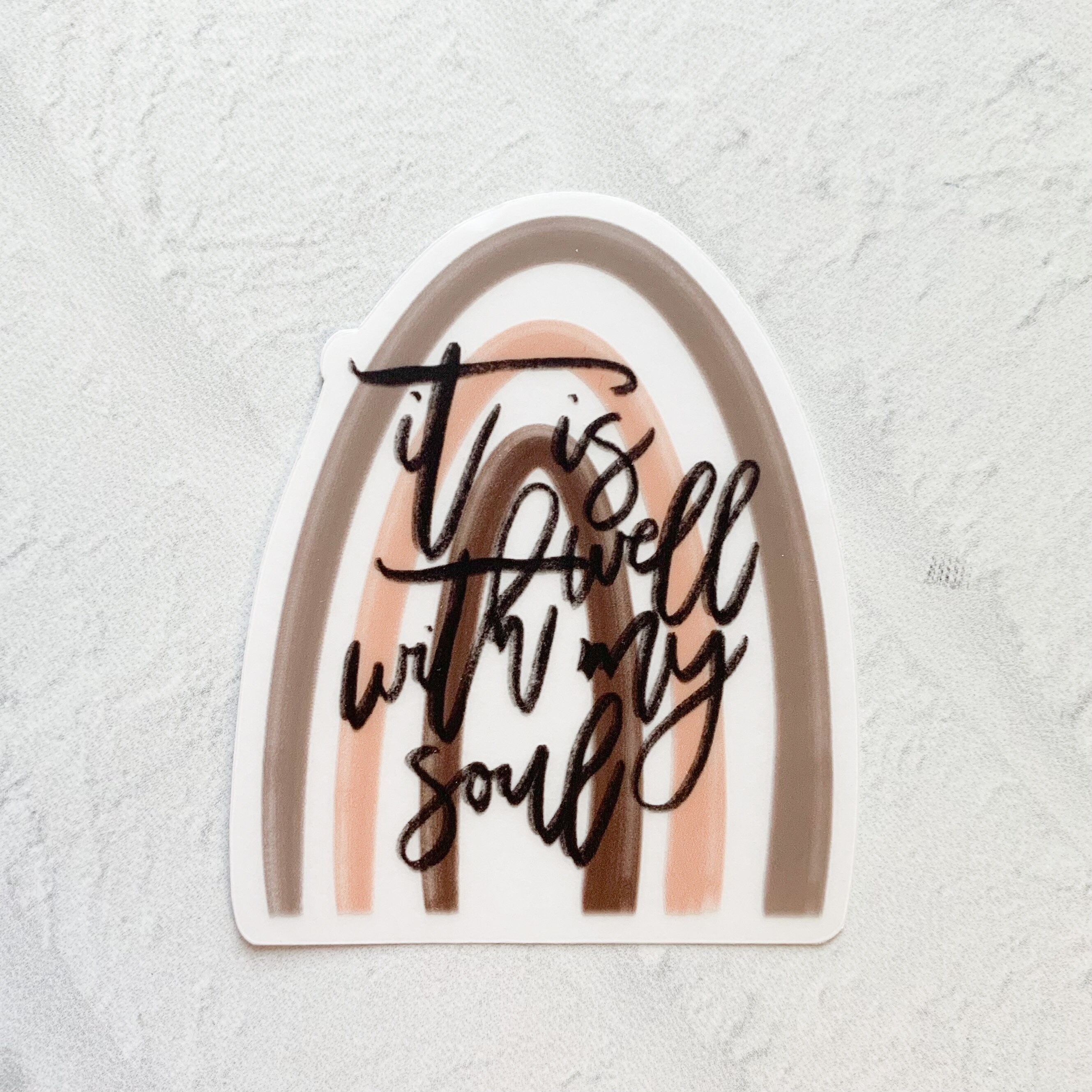 Boho Rainbow Clear Sticker Boho Planner Sticker Rainbow | Etsy