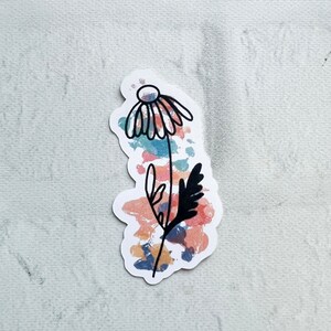 Mini Watercolor Flower Stickers Watercolor Stationary - Etsy