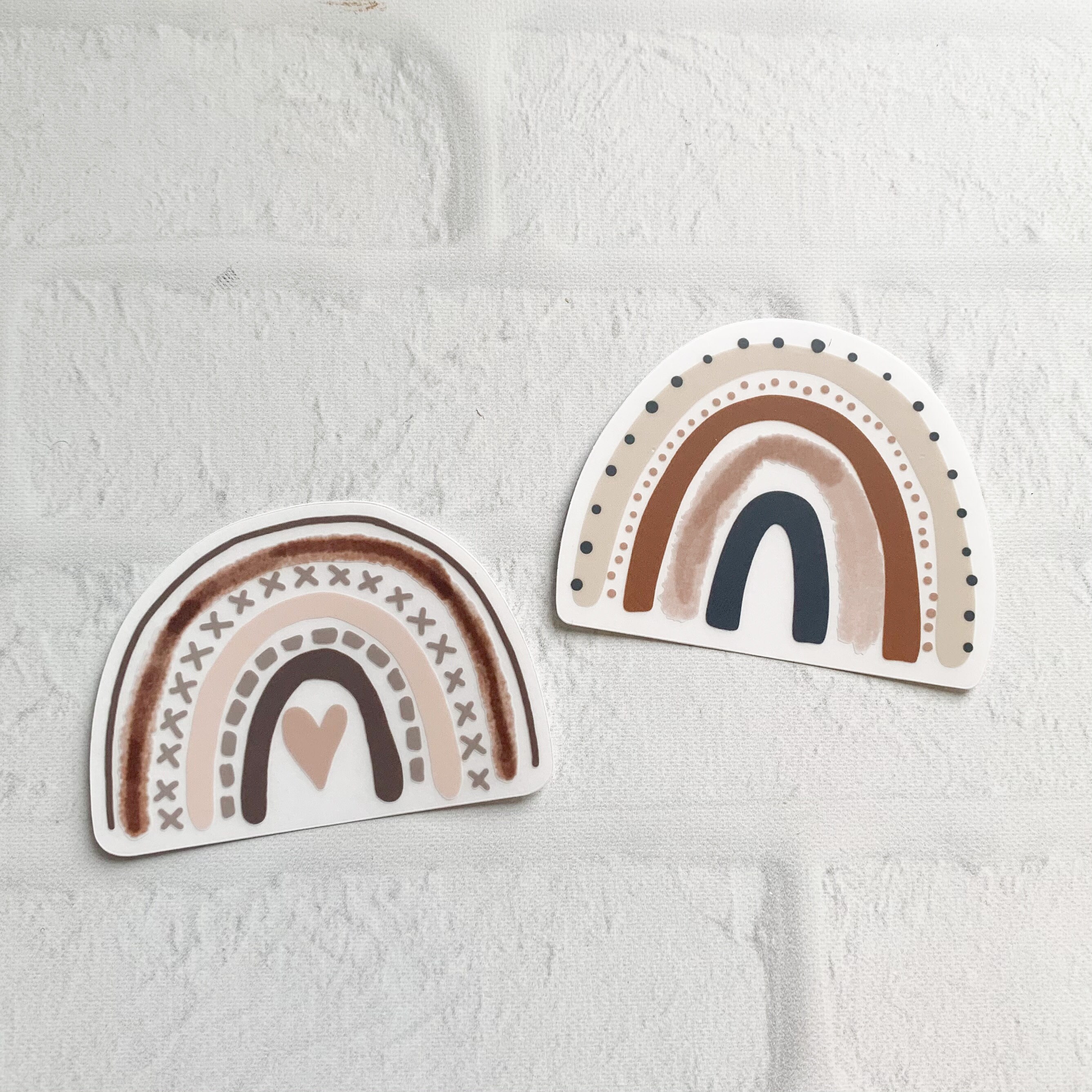 Boho Rainbow Clear Sticker Boho Planner Sticker Rainbow | Etsy