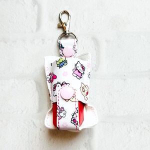 Cartoon White Kitty Inhaler Case Keychain, HK Inhaler Holder Keychain ...