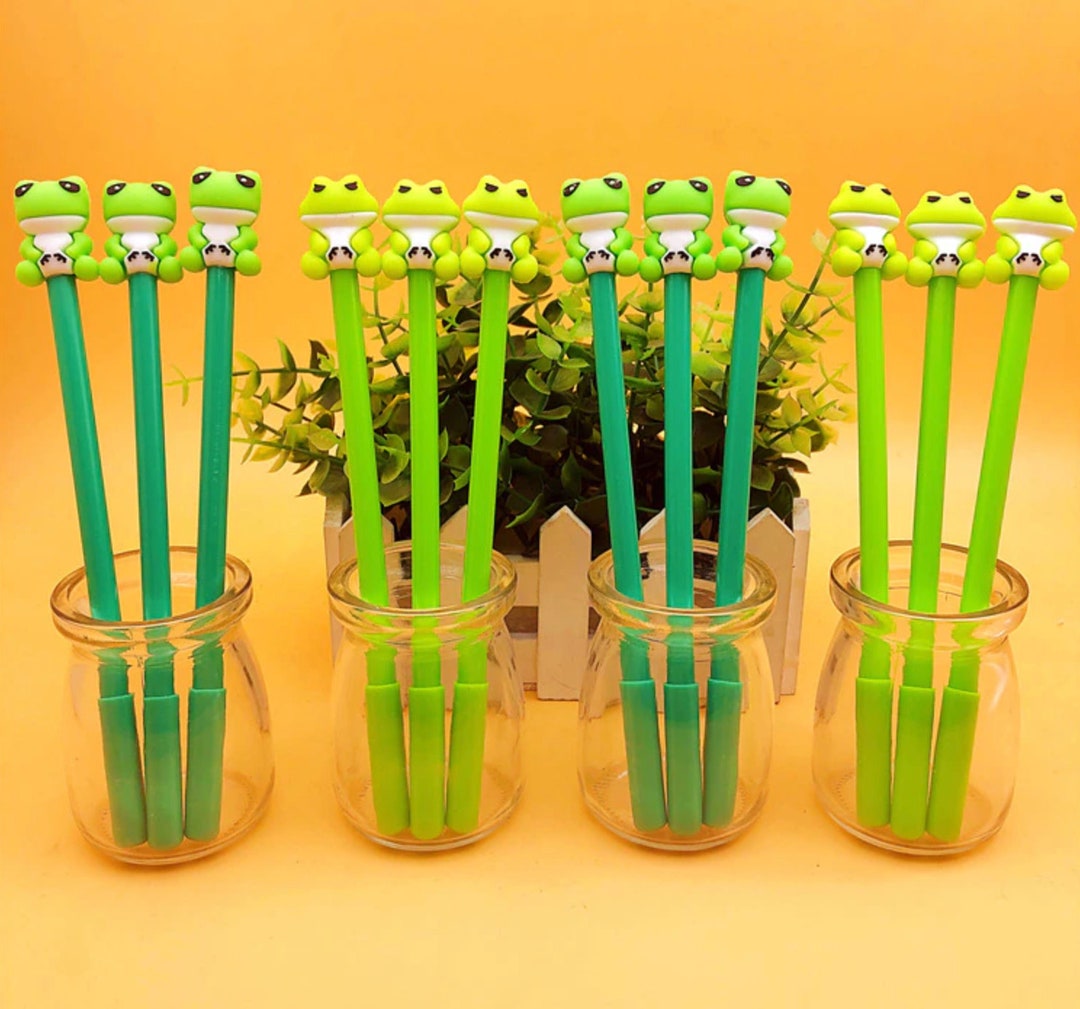 Kawaii Frog Gel Pen: Novelty Cartoon Planner Pen - Etsy