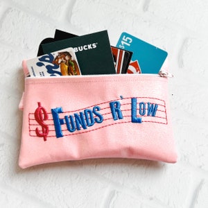 Funds Are Low Glitter Glow in Dark Wristlet, Gifts for Teens, College ...