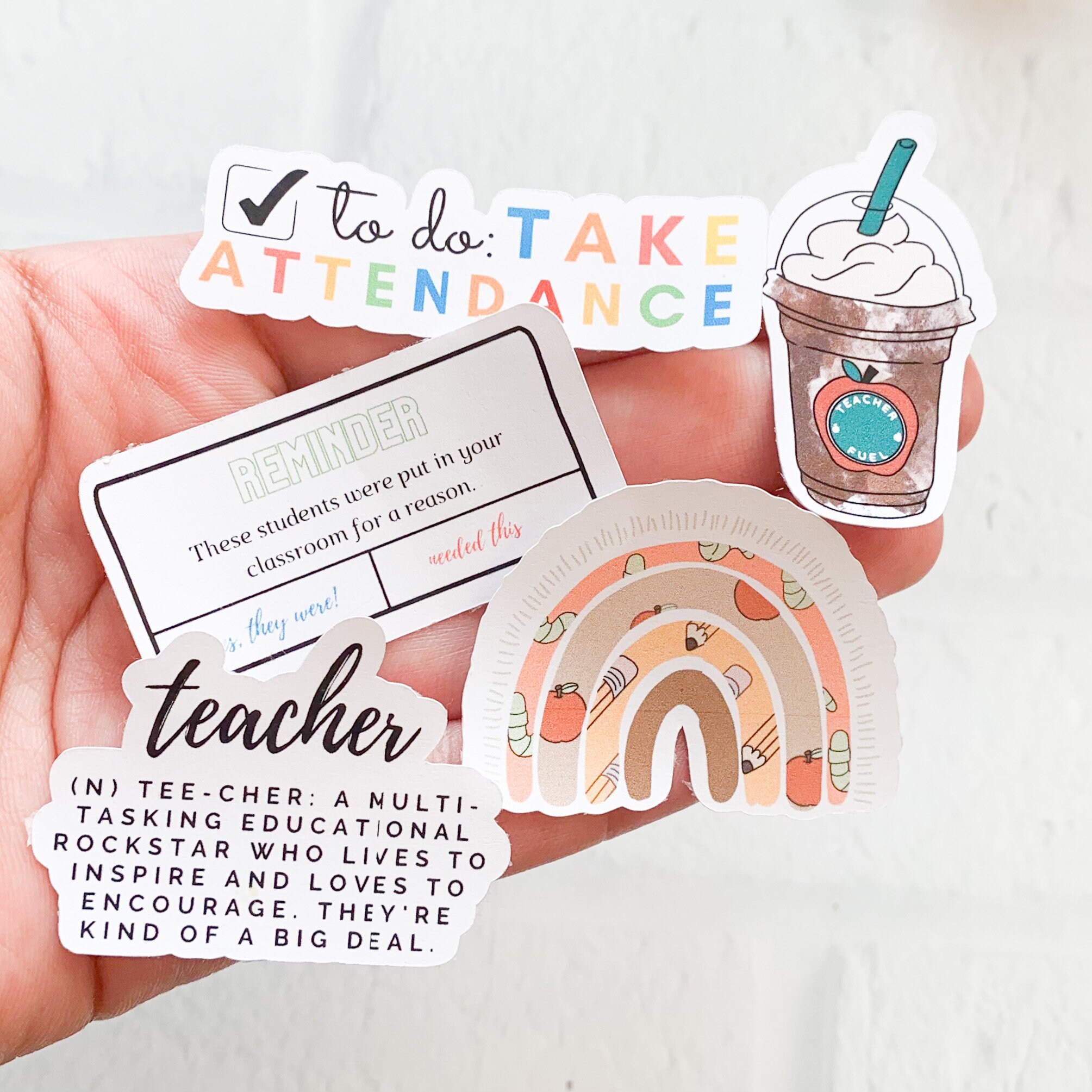 Teacher Starter Pack Sticker Set Teacher StickersTeacher | Etsy