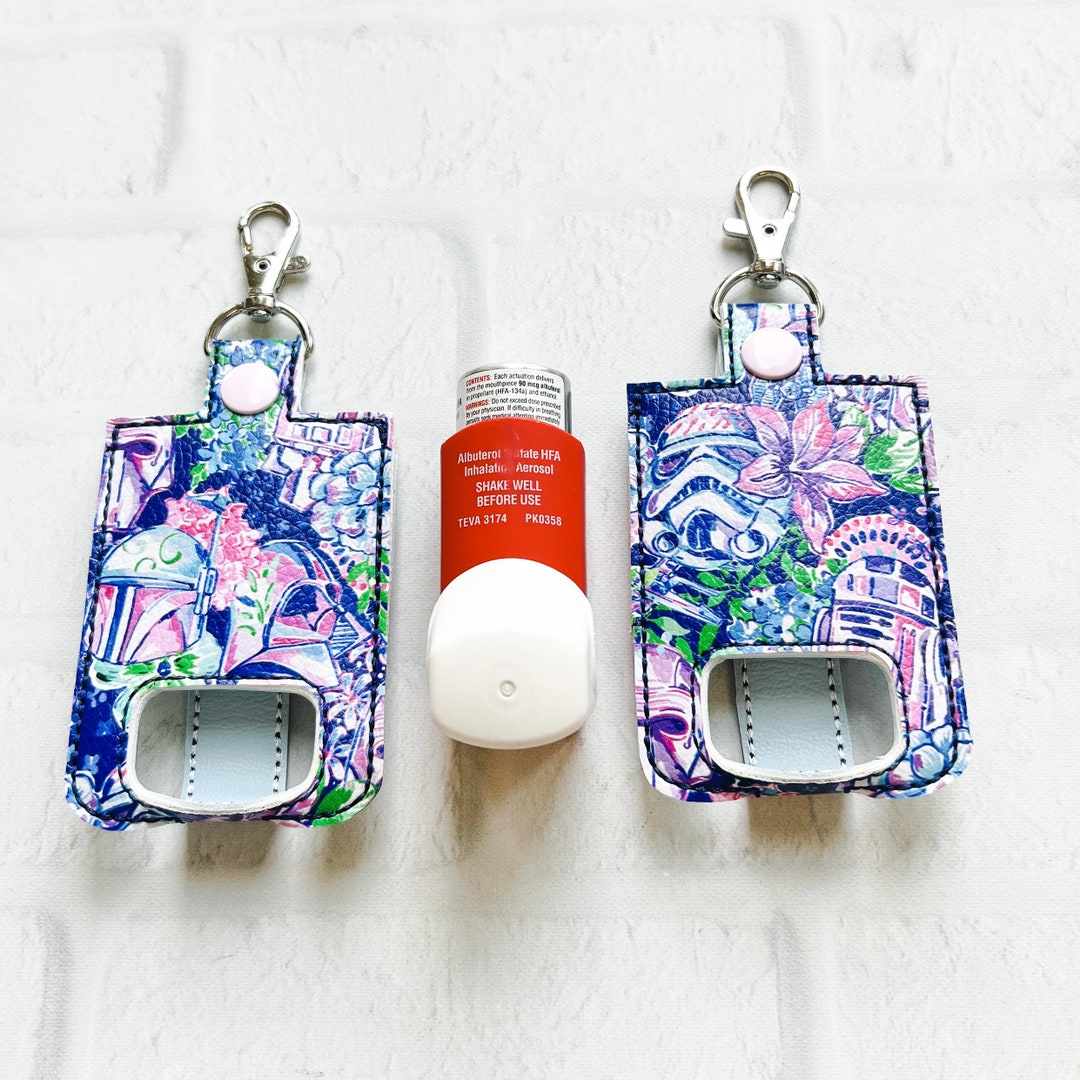 Lily Space Droids Floral Inhaler Case Keychain,inhaler Holder Keychain ...