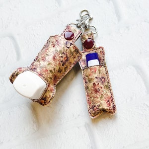 Cottagecore Floral Inhaler Case, Inhaler Keychain, Inhaler Clip Holder ...